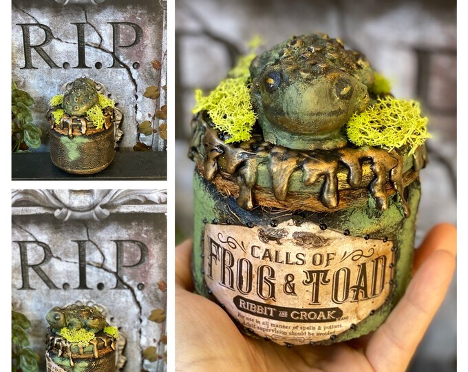 Potion Calls of Frog and Toad Ribbit and Croak Glass Jar - Etsy