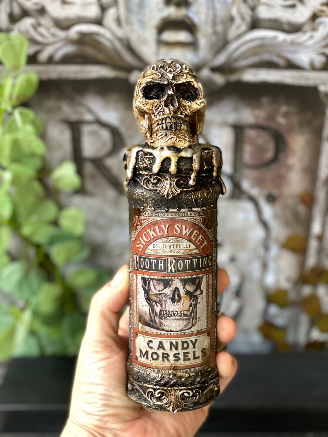 Potion Tooth Rotting Candy Morsels Glass Bottle 21 Cm Wizard - Etsy