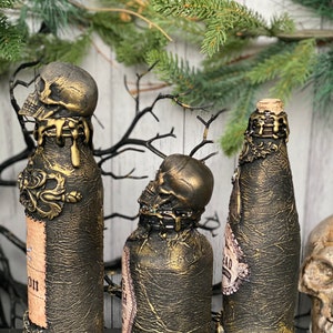 Potion Authentic Deaths Head Glass Bottle 21 Cm Wizard - Etsy