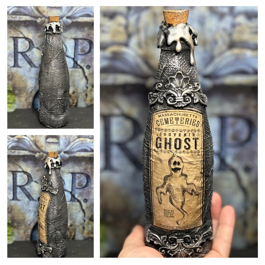 Potion Souvenir Ghost Art Bottle 21/5cm , Wizard , Halloween , Salem ...