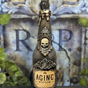 Aging Potion Glass Jar , Bottle 25/5cm , Wizard , Halloween ...