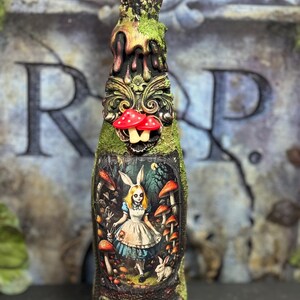 Potion Scare Alice in Wonderland , Pure Madness Art Glass Bottle 23/5cm ...