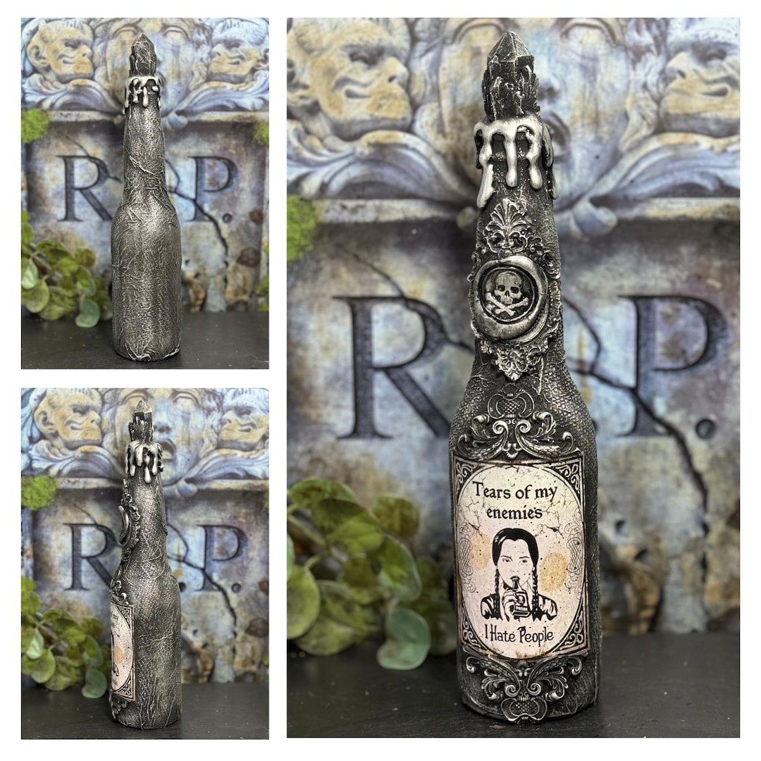 Potion Tears of My Enemies Glass Bottle 24/5cm , Halloween , Witchcraft ...