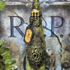 Potion Dragon Tonic 3D Art Glass Bottle 23/5 Cm , Wizard , Witchcraft ...