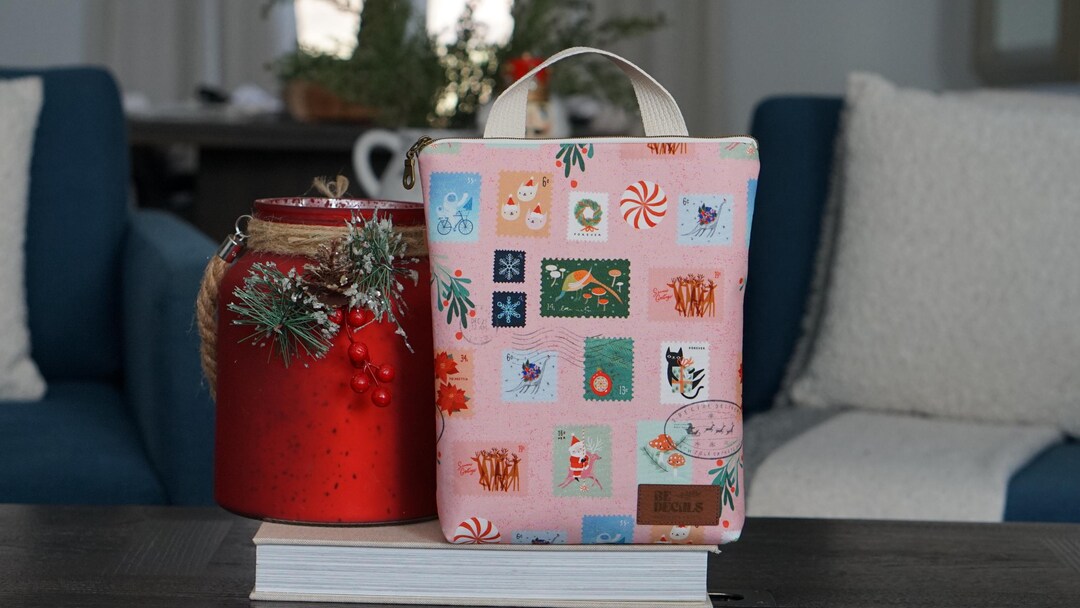 Padded Book Sleeve | Zipper Closure Book Cover | Bag With Handle for ...