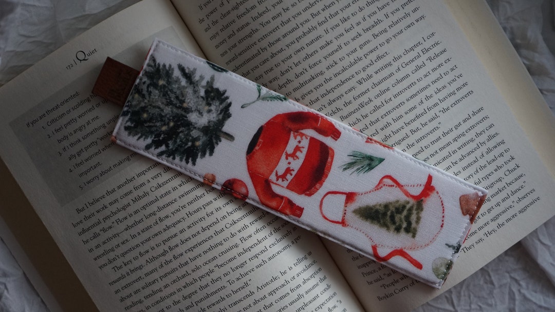 Fabric Bookmarks | Holiday Bookmarks | Gift for Readers | Bookish ...
