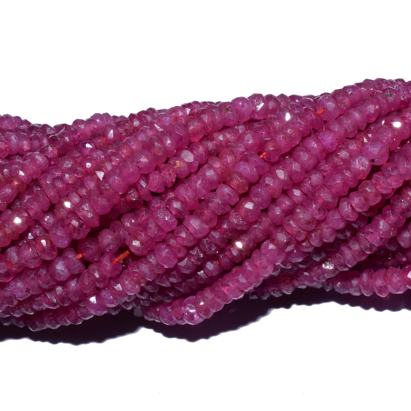 Natural Ruby Beads - Etsy