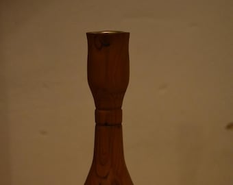 Yew Wood Candle Holder - Etsy