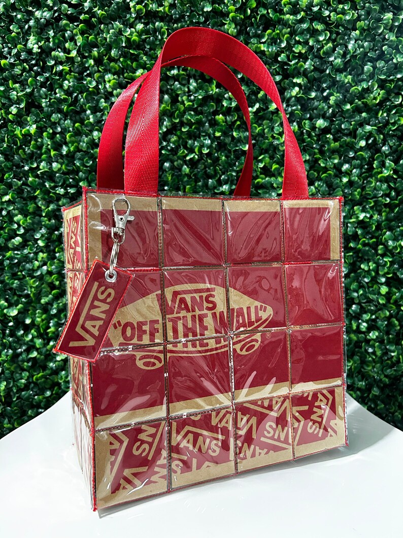 Custom Upcycled Vans Mini Tote Bag - Etsy