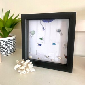 Under the Sea Style Sea Glass Frame - Beach - Beach Lover - Gift ...