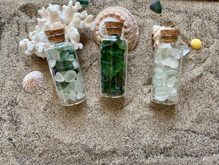 Sea Glass Jar - Etsy