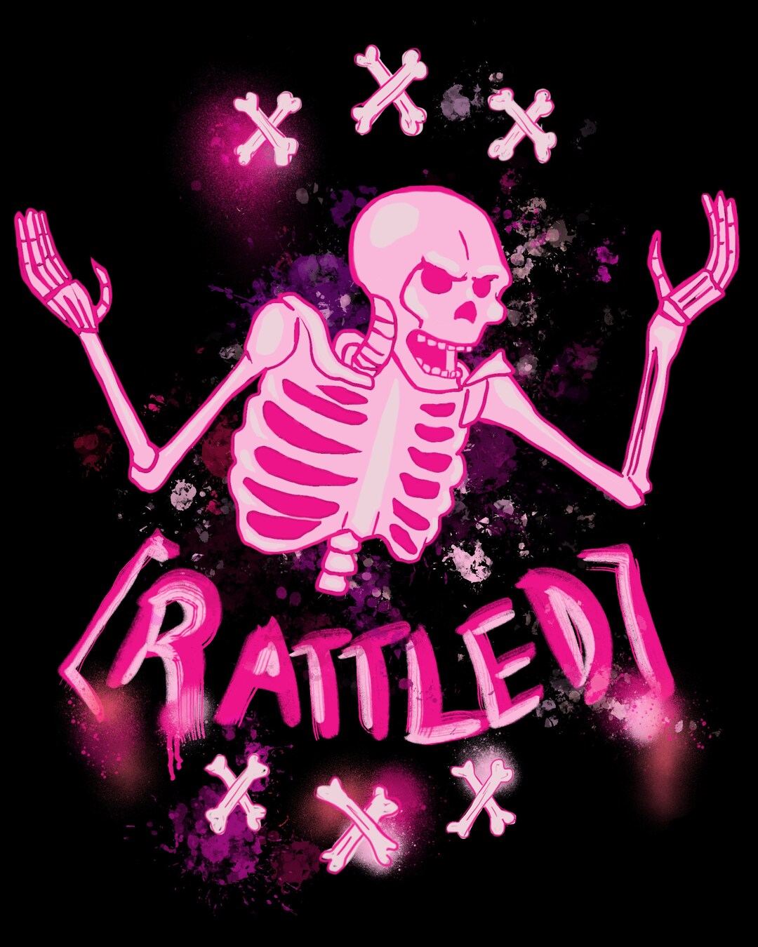 Rattled Spooky Scary Skeleton Halloween Funny Decor - Etsy