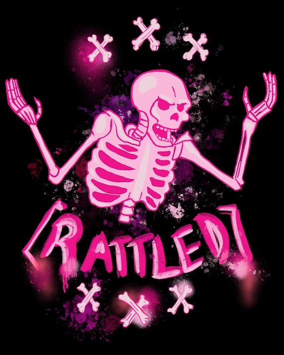 Rattled Spooky Scary Skeleton Halloween Funny Decor | Etsy