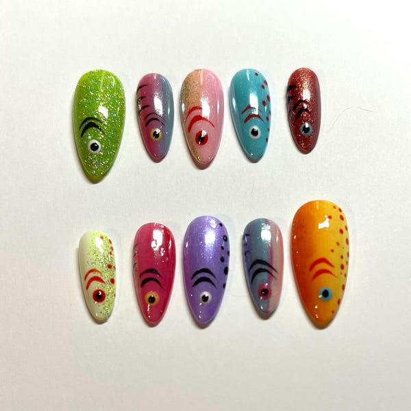 Fishing Lure Nails - Etsy