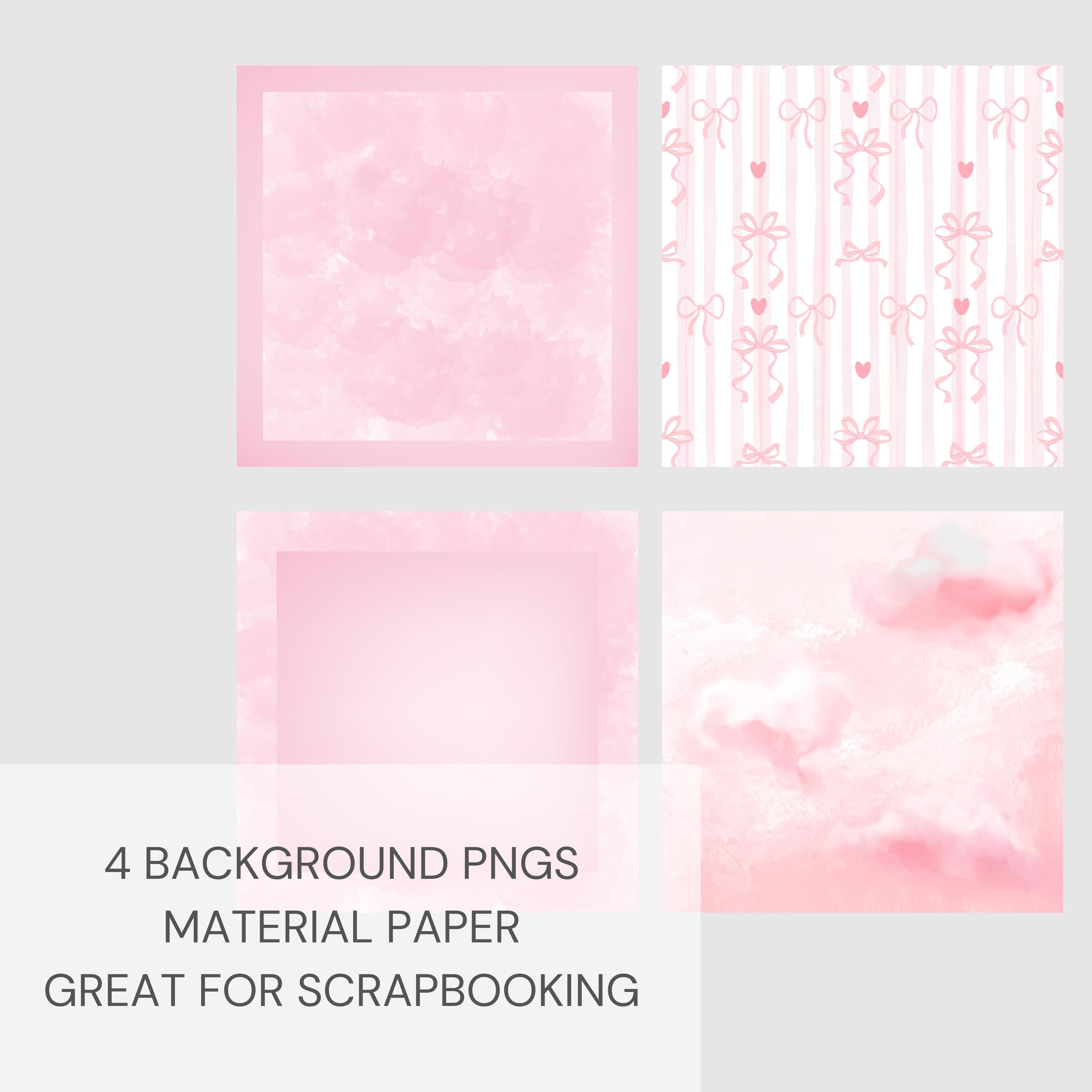 Pink Coquette Digital Clipart | Transparent Printable Valentines PNG ...