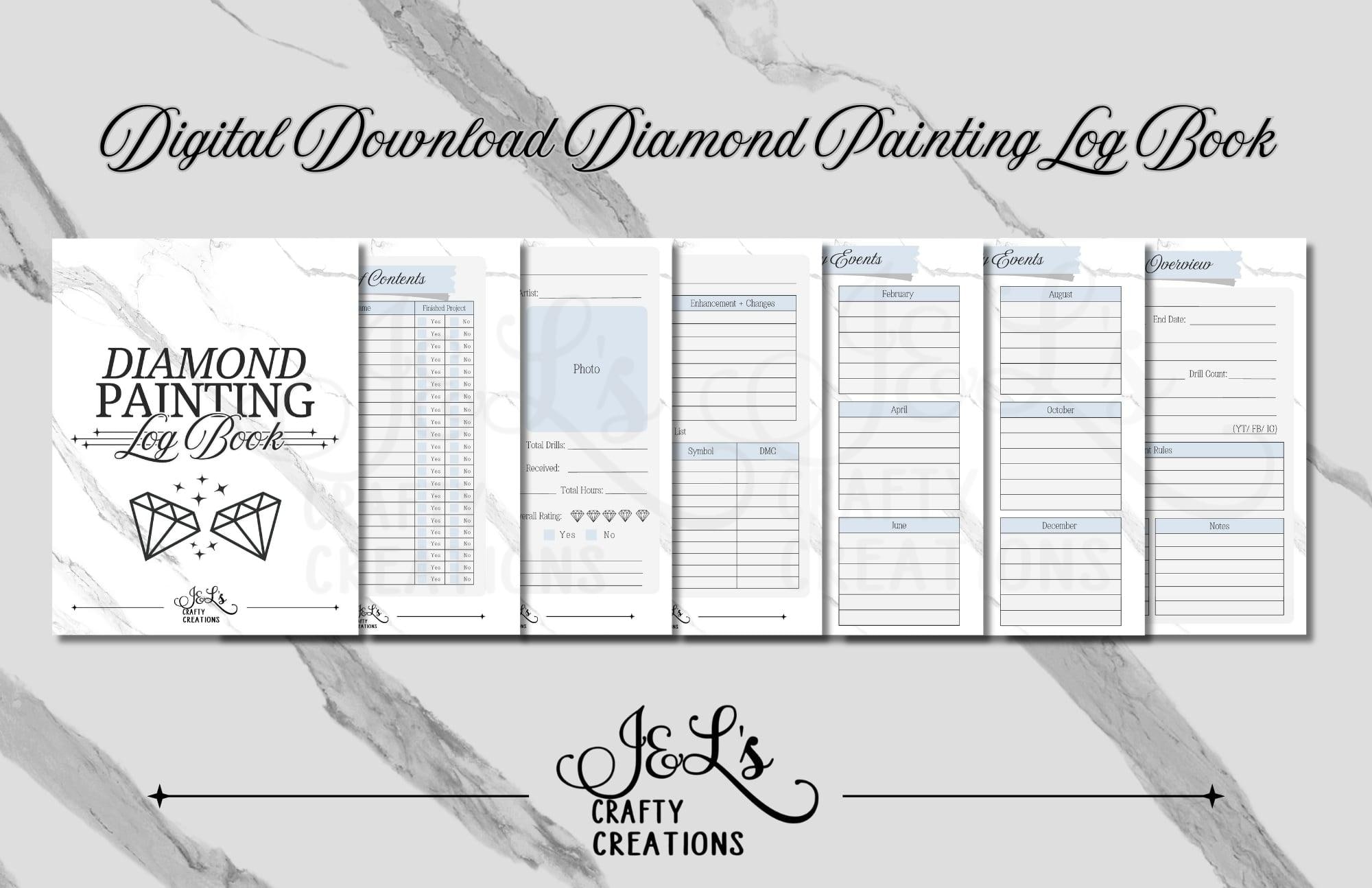 Digital Download Diamond Painting Logbook - Etsy