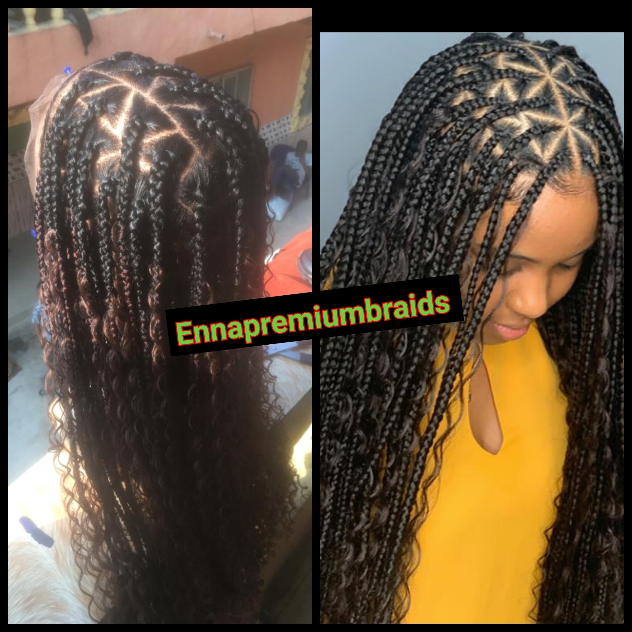 TRIANGLE BOHO BRAIDS Bohemian Lace Braids for Black - Etsy