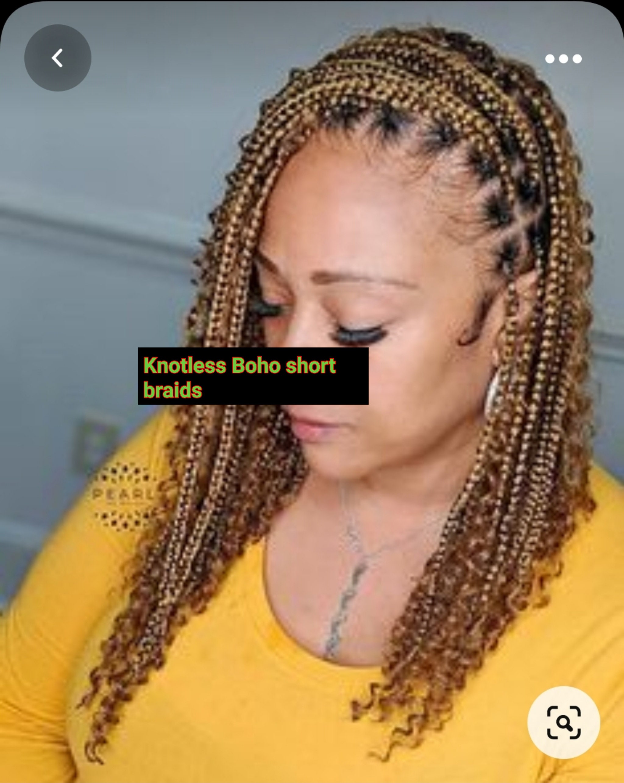 Boho Braided Wigs short Knotless Braids boho Knotless Braids - Etsy Canada