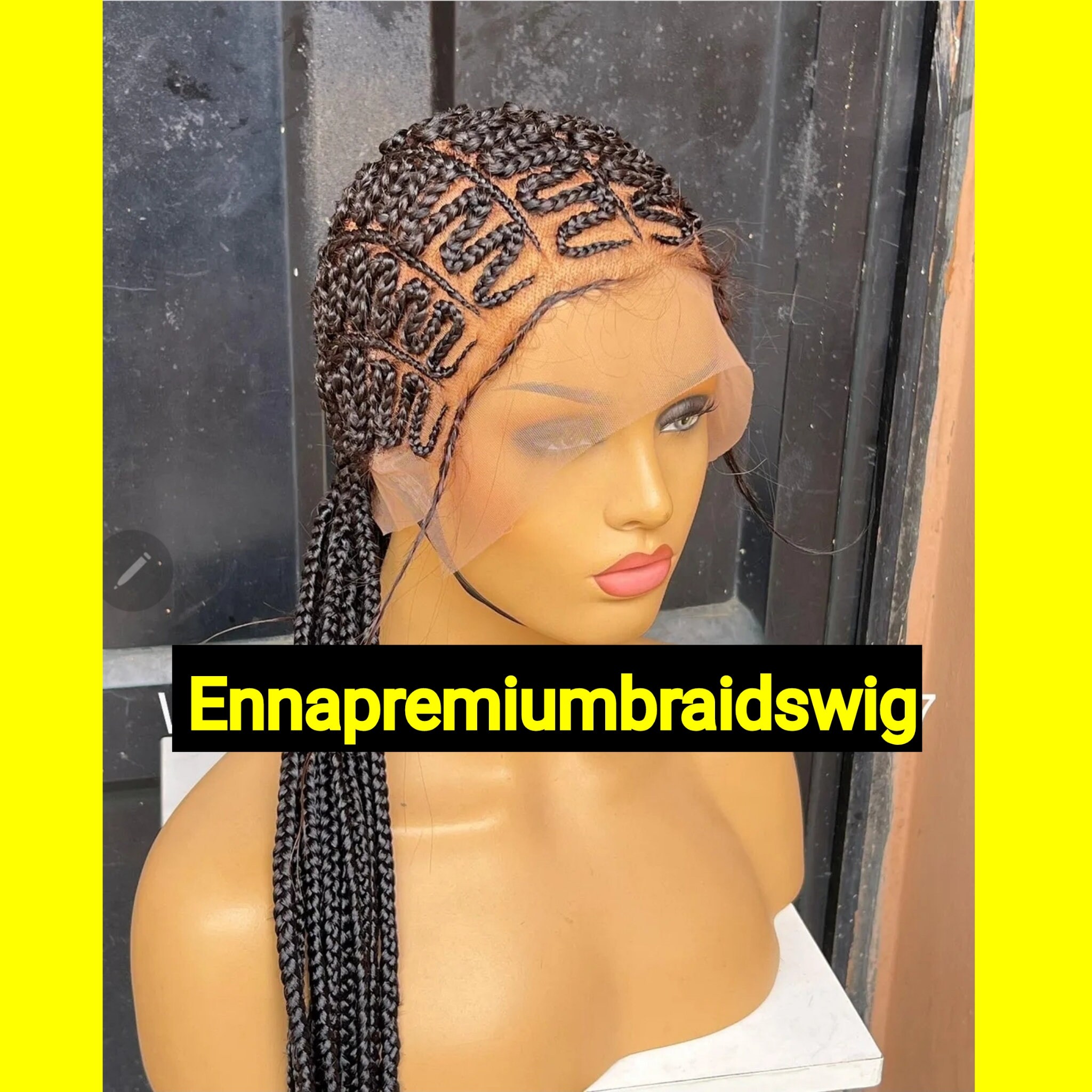 Full Lace Cornrow Wig Cornrow Braided Lace Wigsglueless - Etsy