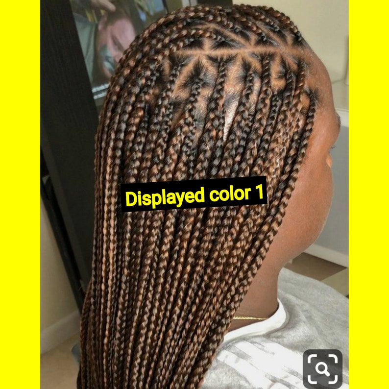 BRAIDED WIGS KNOTLESS Triangle Knotless Box Braids Small - Etsy