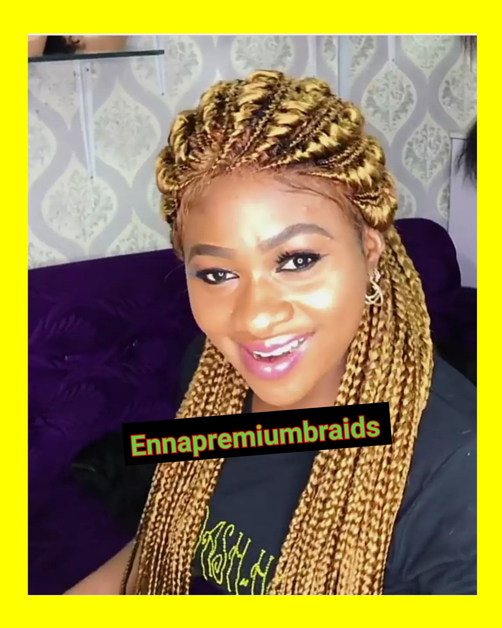 Cornrow Braided Wig. Full Lace Corn Row Braids Wig Ghana - Etsy