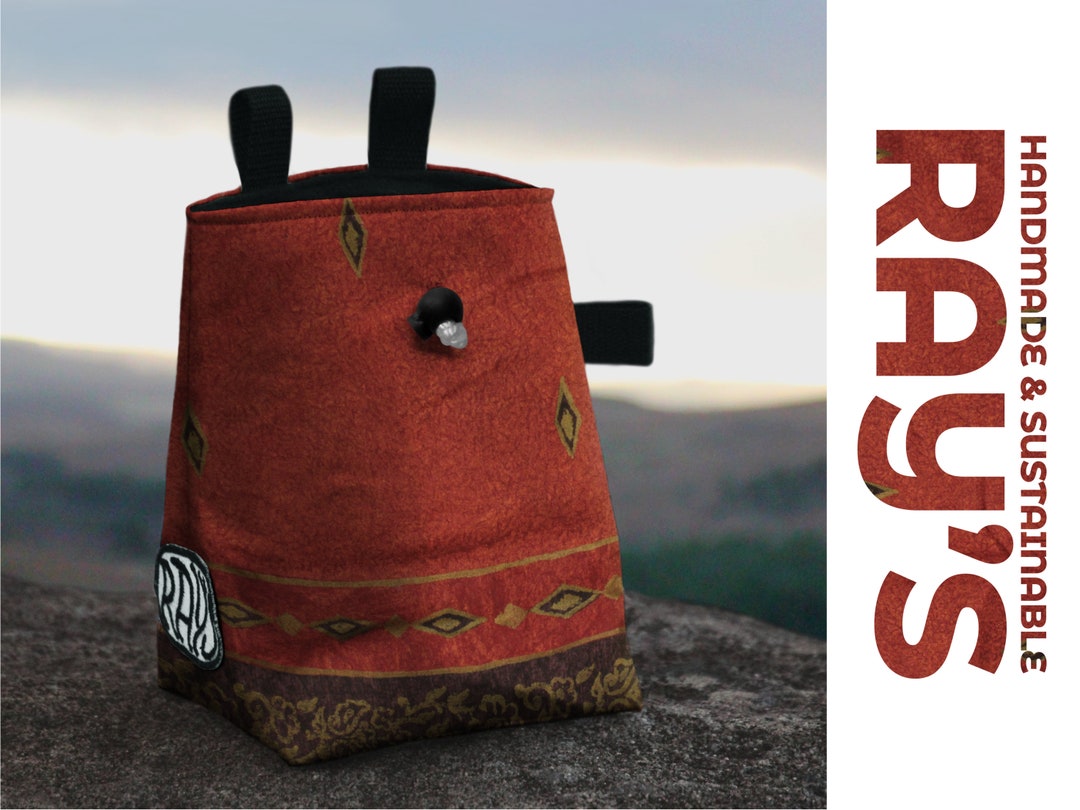 Chalk Bag for Climbing & Bouldering Handmade From Repurposed and ...