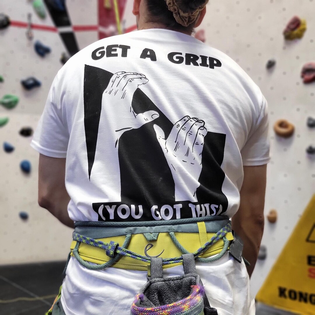 Get a Grip T-shirts for Climbers! Screen Printed by Ray's Climbing ...