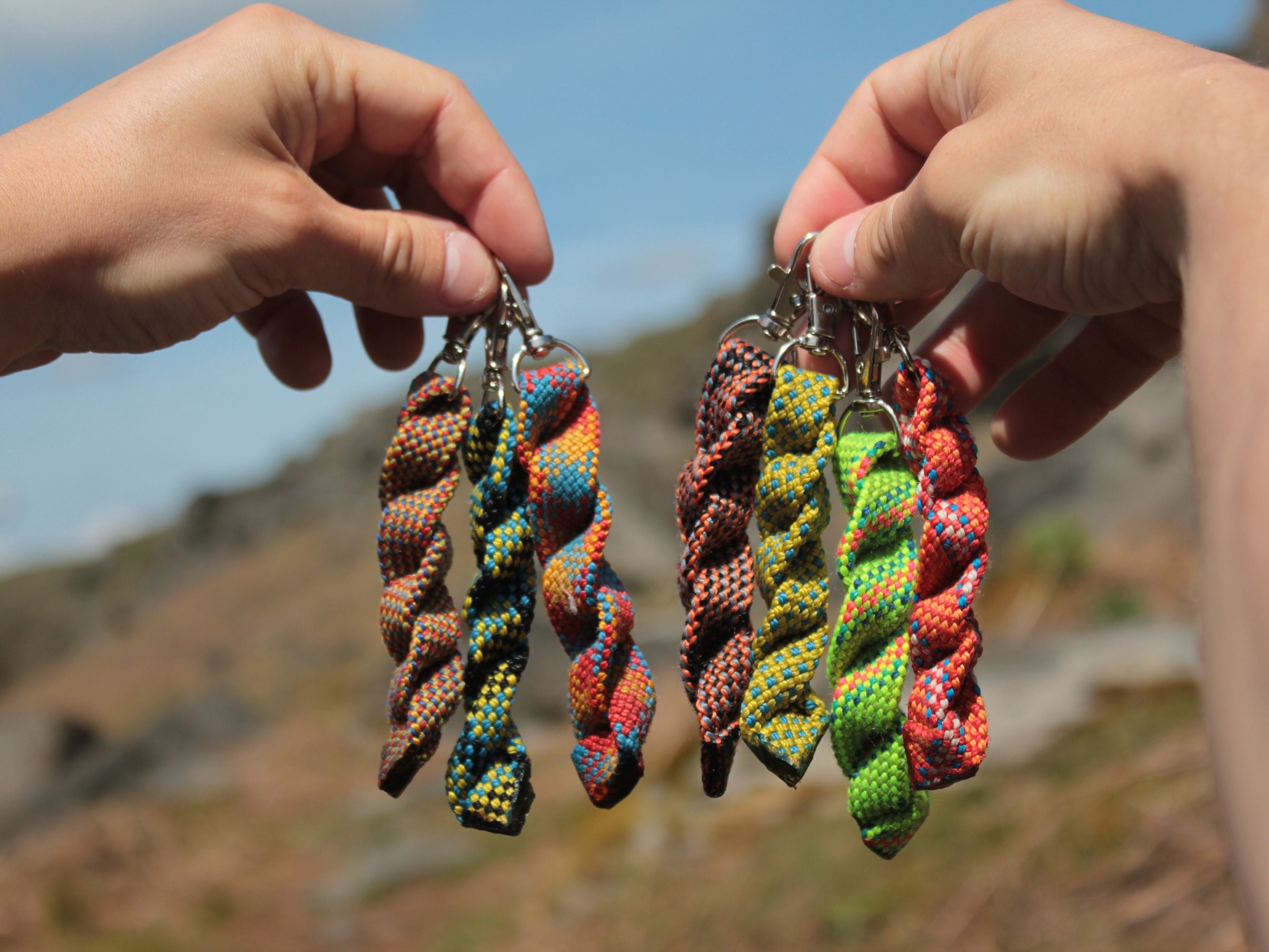 Sustainable Climber's Key Ring Handmade From Repurposed Climbing Rope ...