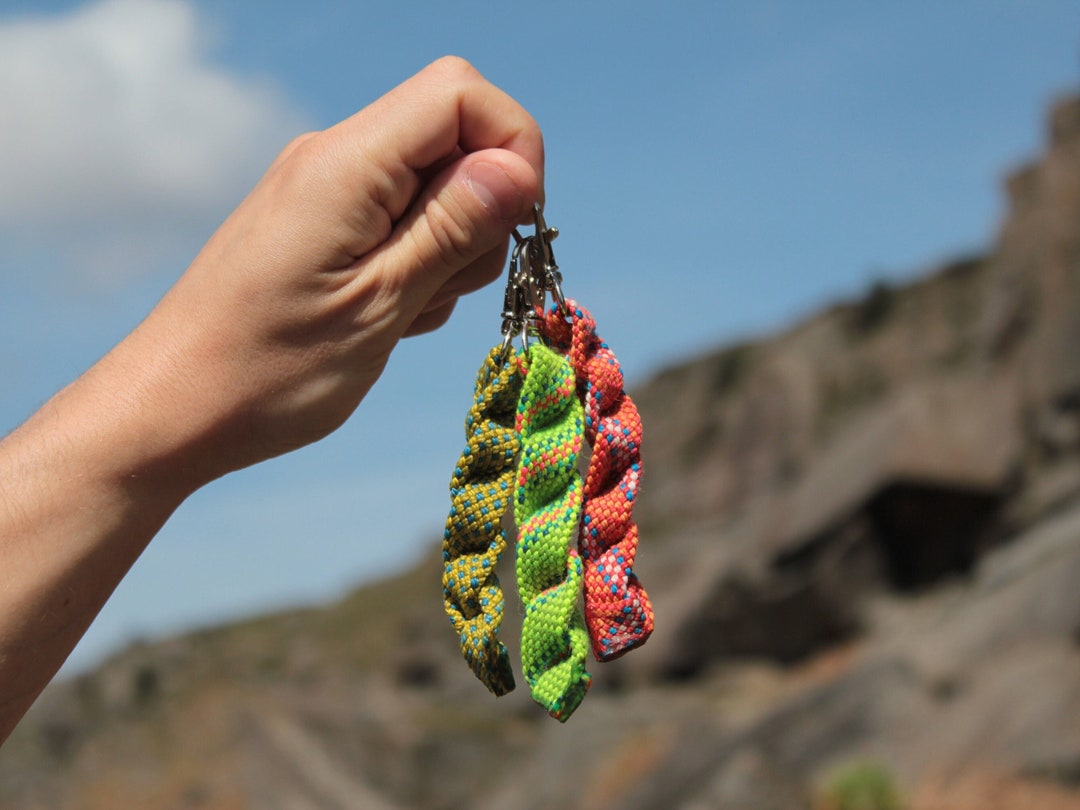 Sustainable Climber's Key Ring Handmade From Repurposed Climbing Rope ...