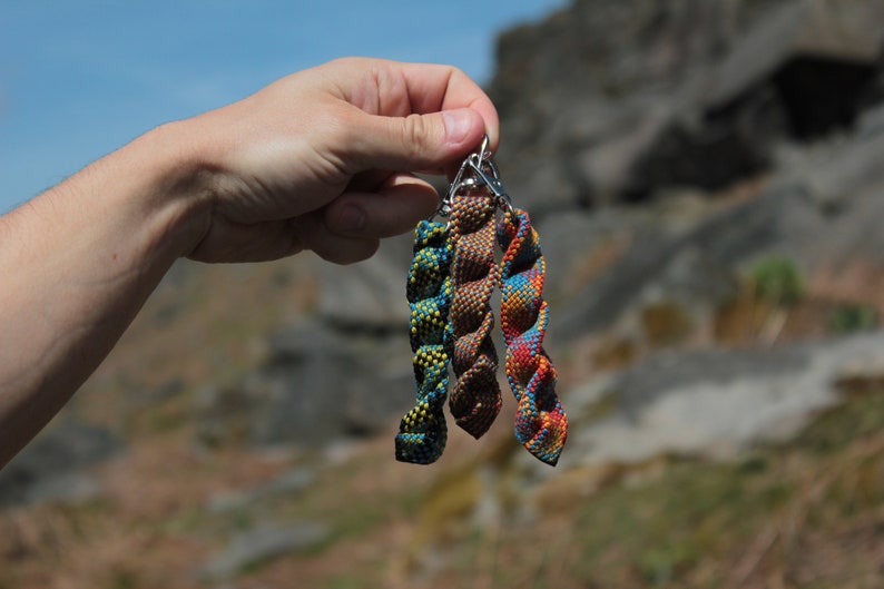 Sustainable Climber's Key Ring Handmade From Repurposed Climbing Rope ...
