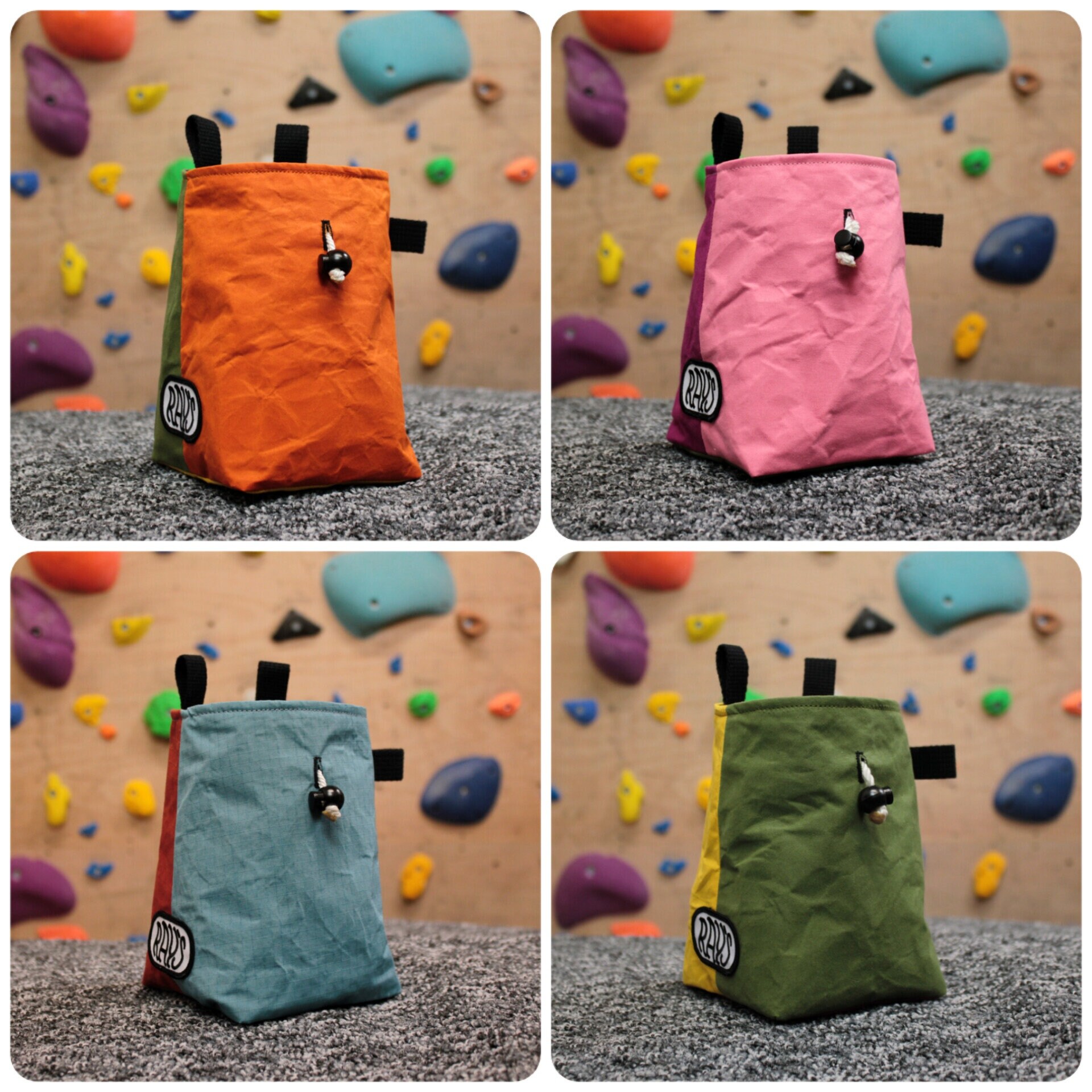 Chalk Bag for Climbing & Bouldering Handmade From Sustainable Waxed ...