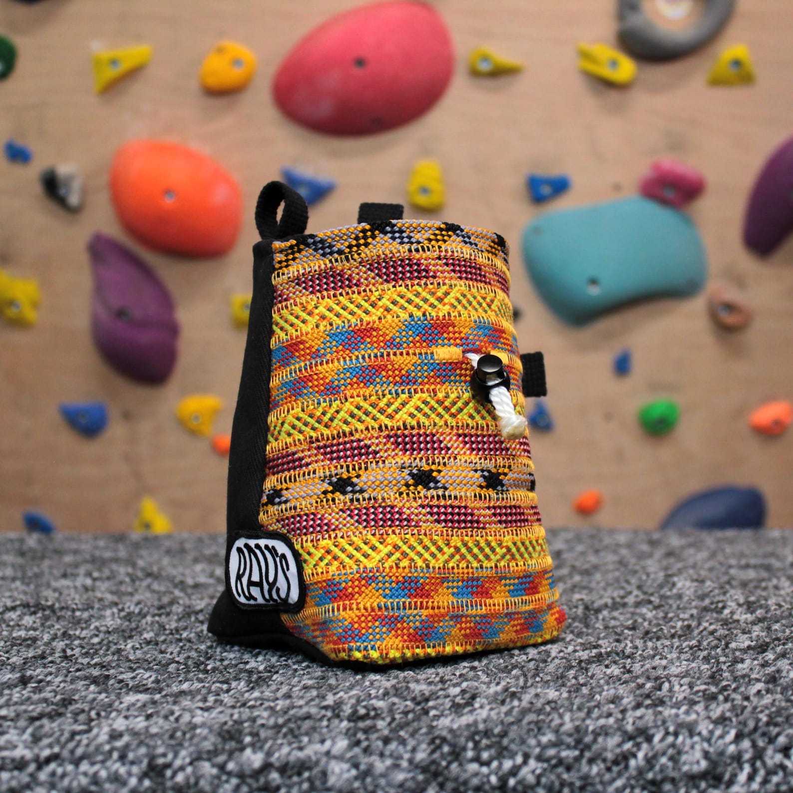 Rainbow Climbing Rope Chalk Bag for Climbing & Bouldering | Handmade ...