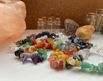 Chakra Stone Bracelet Chakra Jewellery for Women Chakra - Etsy UK