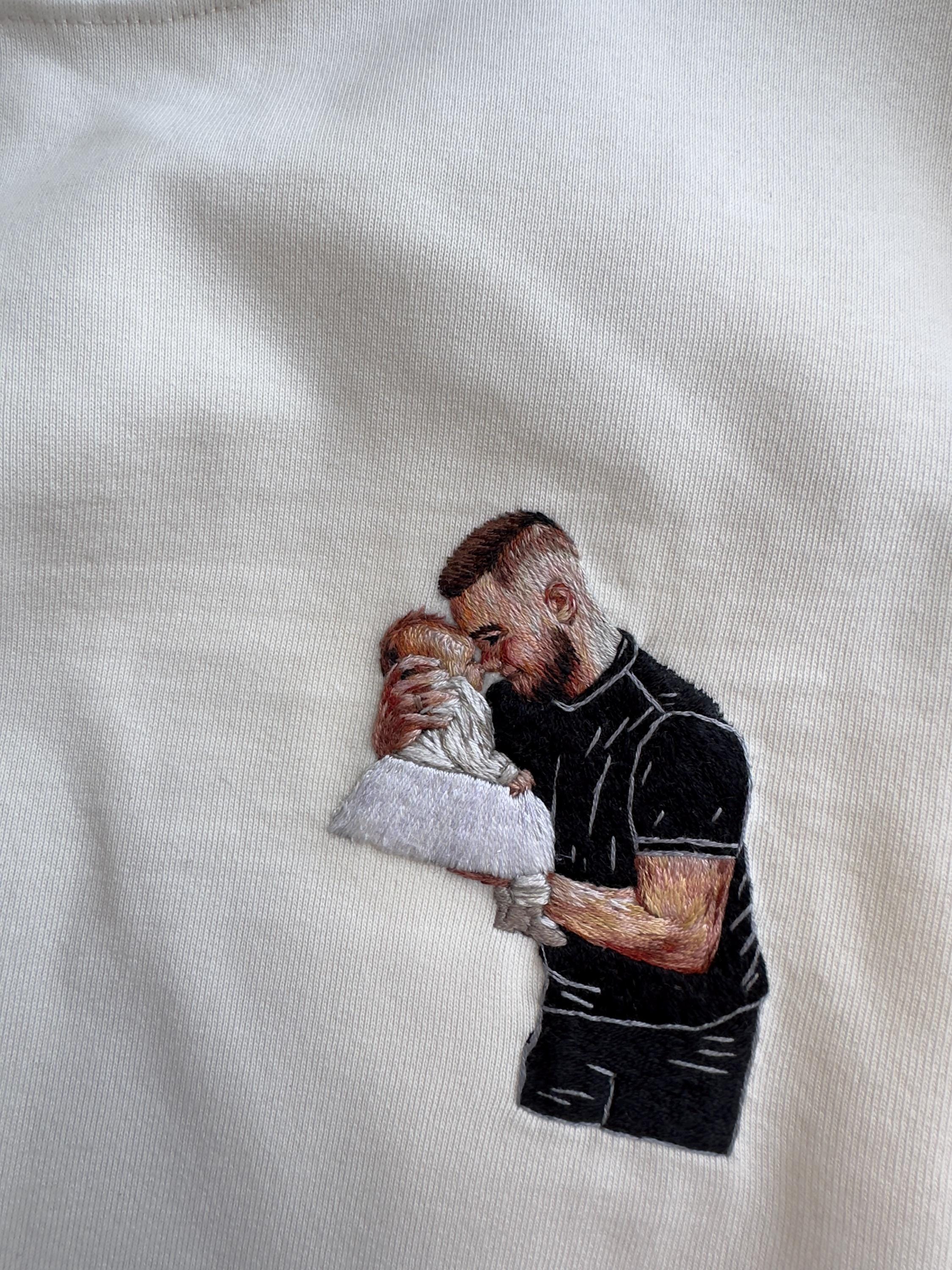 Personalized Hand Embroidery Photo Hoop | Family Portrait Art - Etsy
