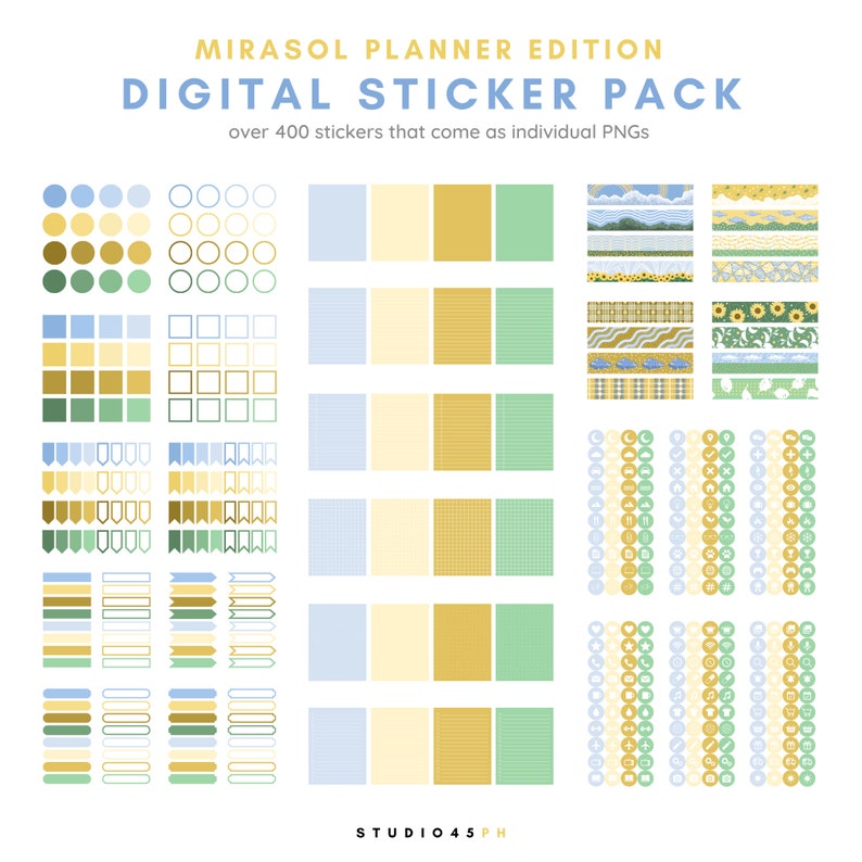 Digital Planner Stickers for Tablets / Digital Journal - Etsy