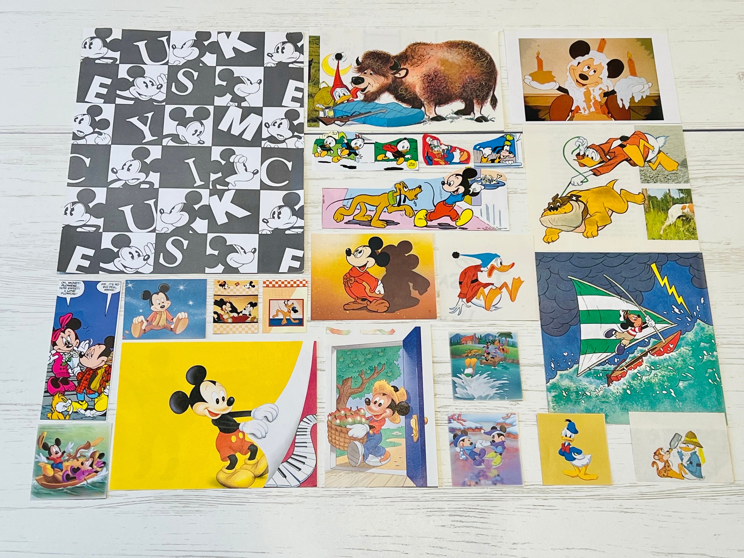 Vintage Ephemera Disney Classic Characters X 150 Pieces Cut Outs Books ...