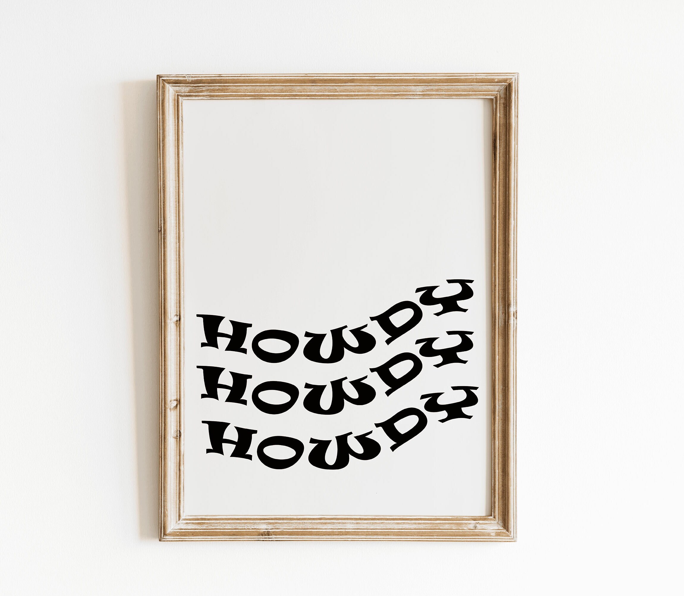 Howdy Howdy Printable Wall Art Trendy Wall Art Howdy Sign Howdy Print Western Print Boho