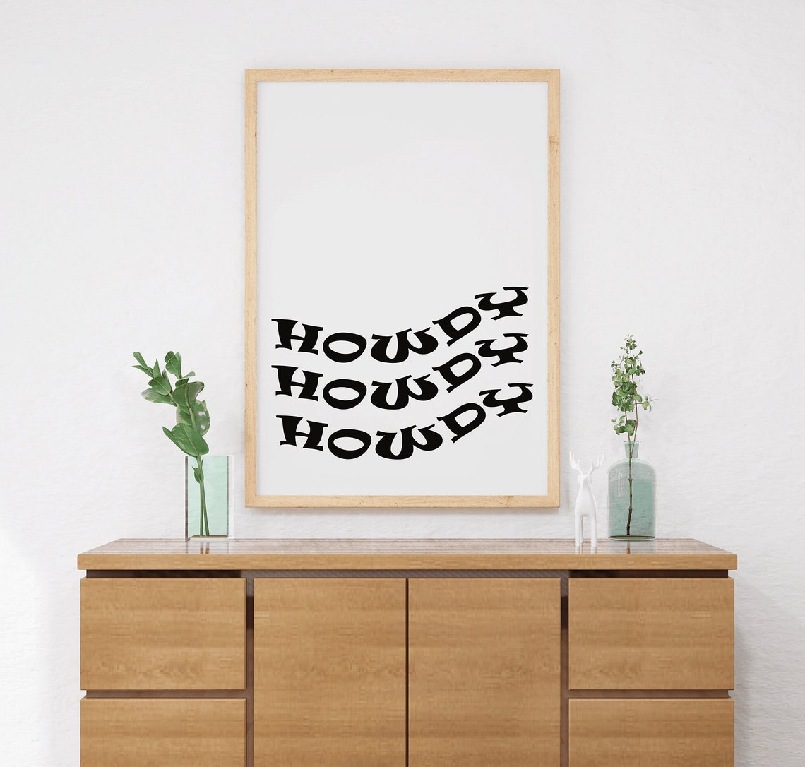 Howdy Howdy Printable Wall Art, Trendy Wall Art, Howdy Sign, Howdy ...