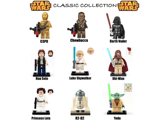Custom Star Wars Minifigures Set Movie Mini Figures Minifigs | Etsy
