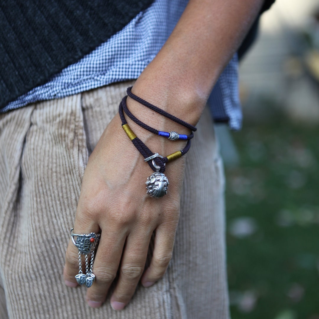 Lion Head Bell Three Layer Rope Bracelet/braided Bracelets - Etsy
