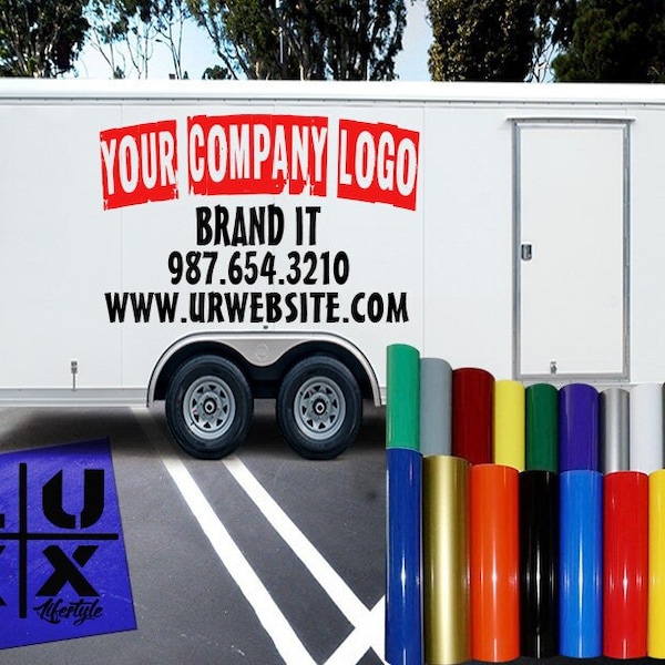 Large Custom Trailer Stickers - Etsy