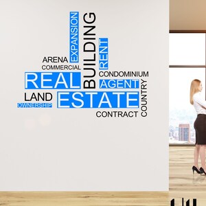 Real Estate Wall Decal - Etsy