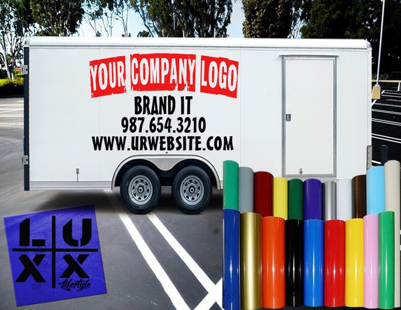 Custom Trailer Decals, Sign Vinyl Letters, Decals, Stickers, Mobile ...