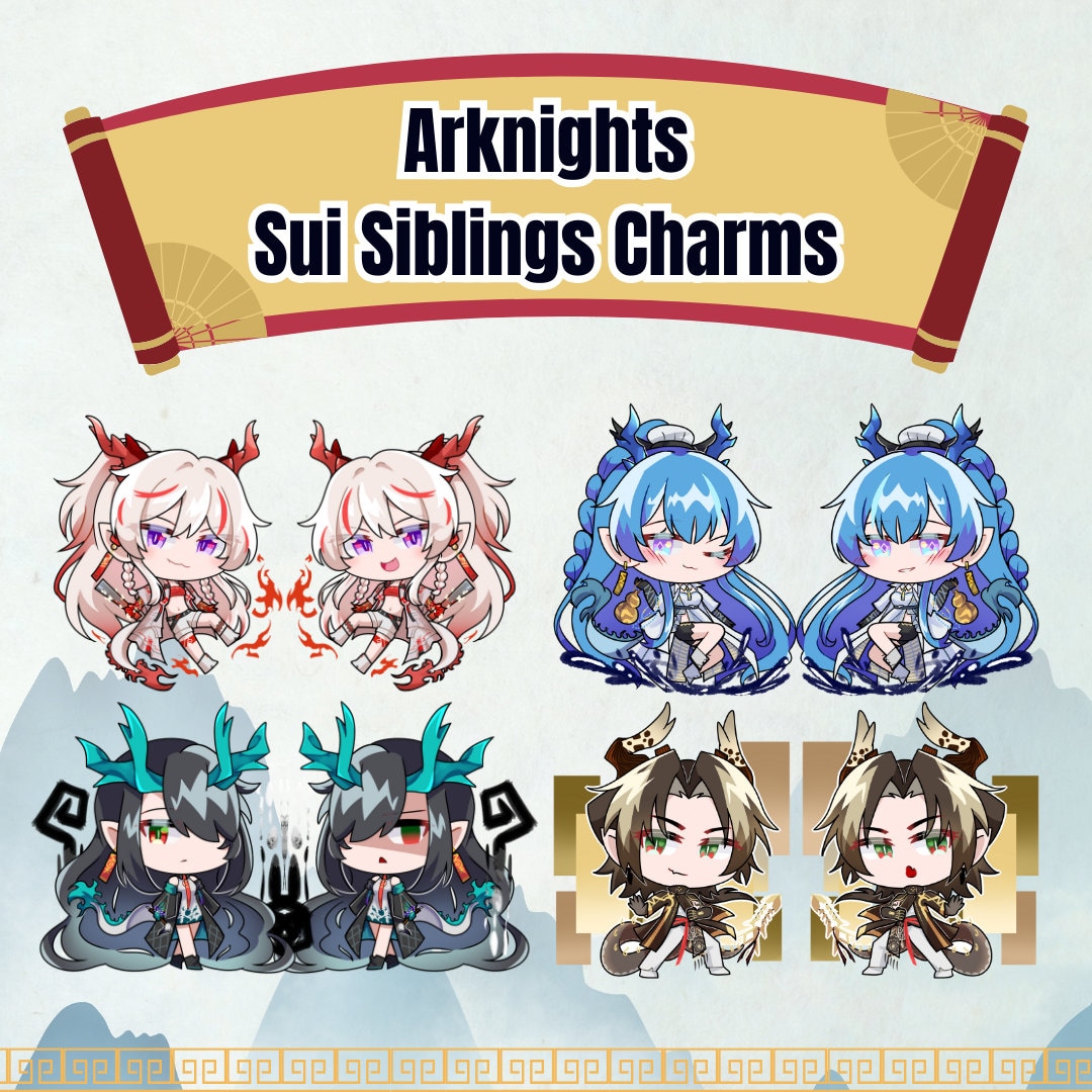 Arknights Sui Dragon Siblings Charms Nian Ling Dusk Chongyue - Etsy