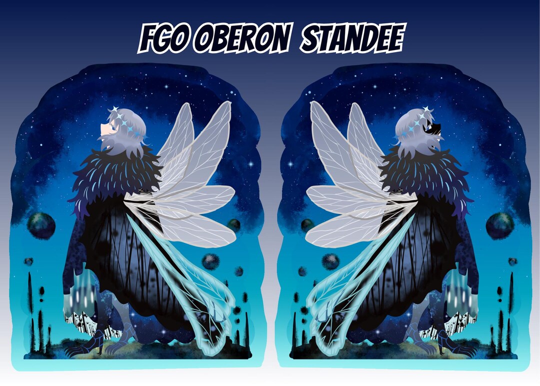 Fate Grand Order Oberon Vortigern 3rd Ascension Holo Acrylic Standee - Etsy