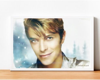 David Bowie Digital Art Print David Bowie Poster - Etsy