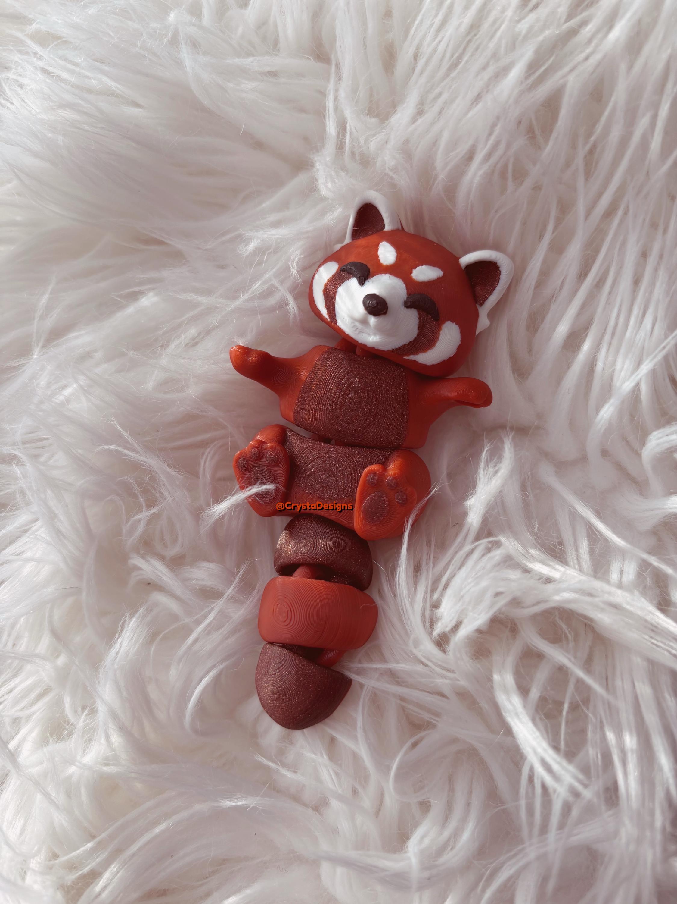 Flexi Red Panda | Articulated 3D Printed Toy | Cute Desk Buddy | Fidget ...