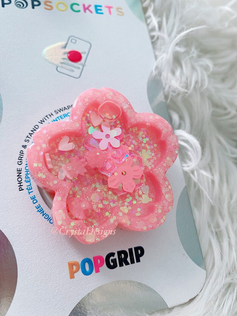 Pinky Sakura Shaker Pink Shaker Sakura Phone Grip Sakura - Etsy