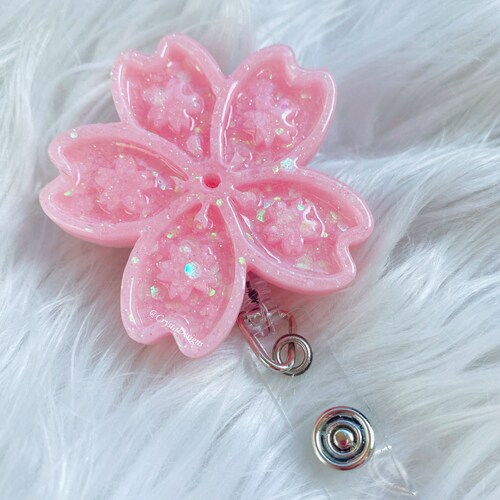 Sakura Flower Sakura Phone Grip Sakura Badge Reel - Etsy