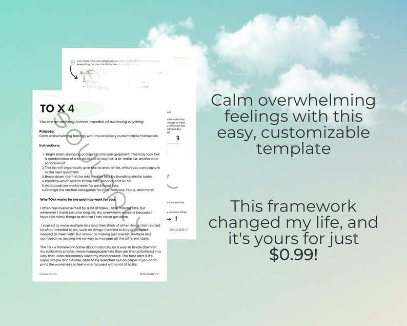 Manage Overwhelming Tasks With a To-do List Framework Instant Digital ...